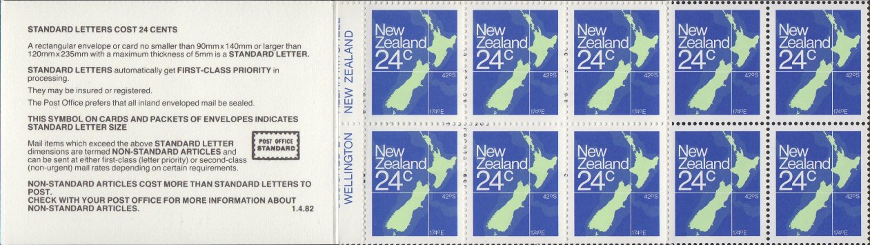 New Zealand Stamp Booklets 1977 - 1985